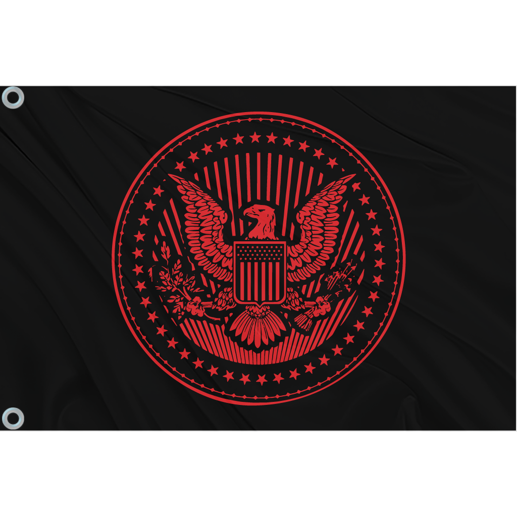 American Eagle Medallion | Black with Red – Fest Flags