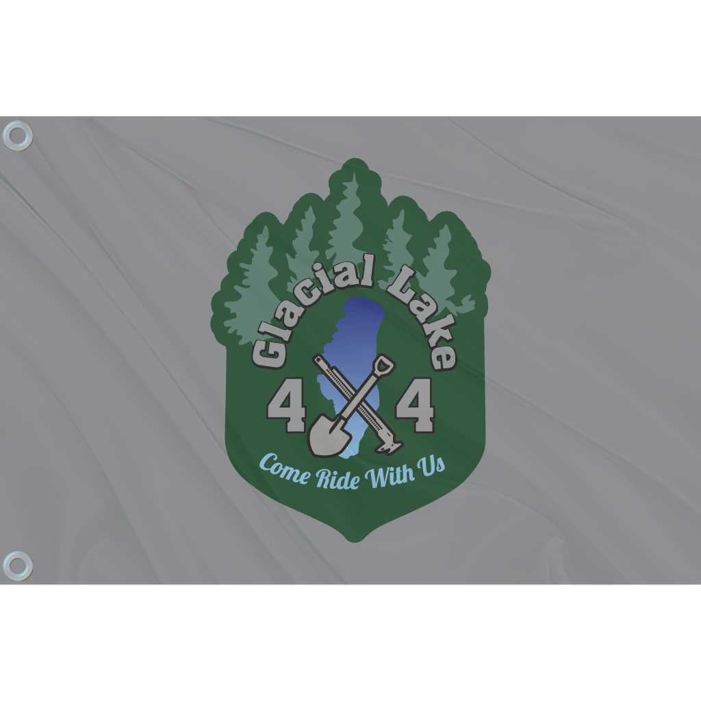 Glacial Lake 4 X 4 Flag (Grey) – Fest Flags
