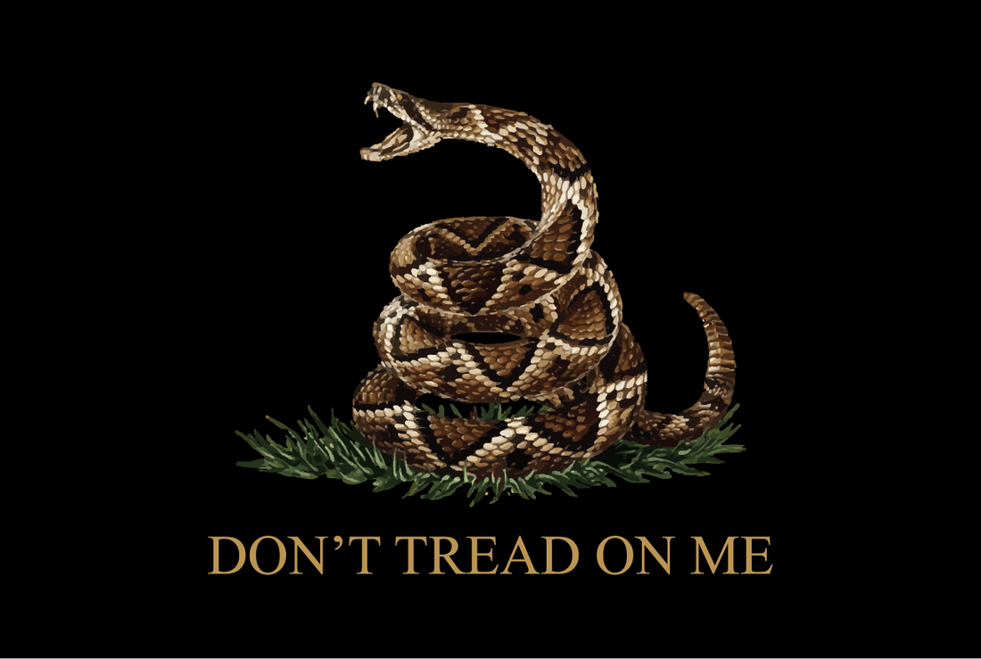 Gadsden | Don't Tread On Me Flag (Black HD) – Fest Flags