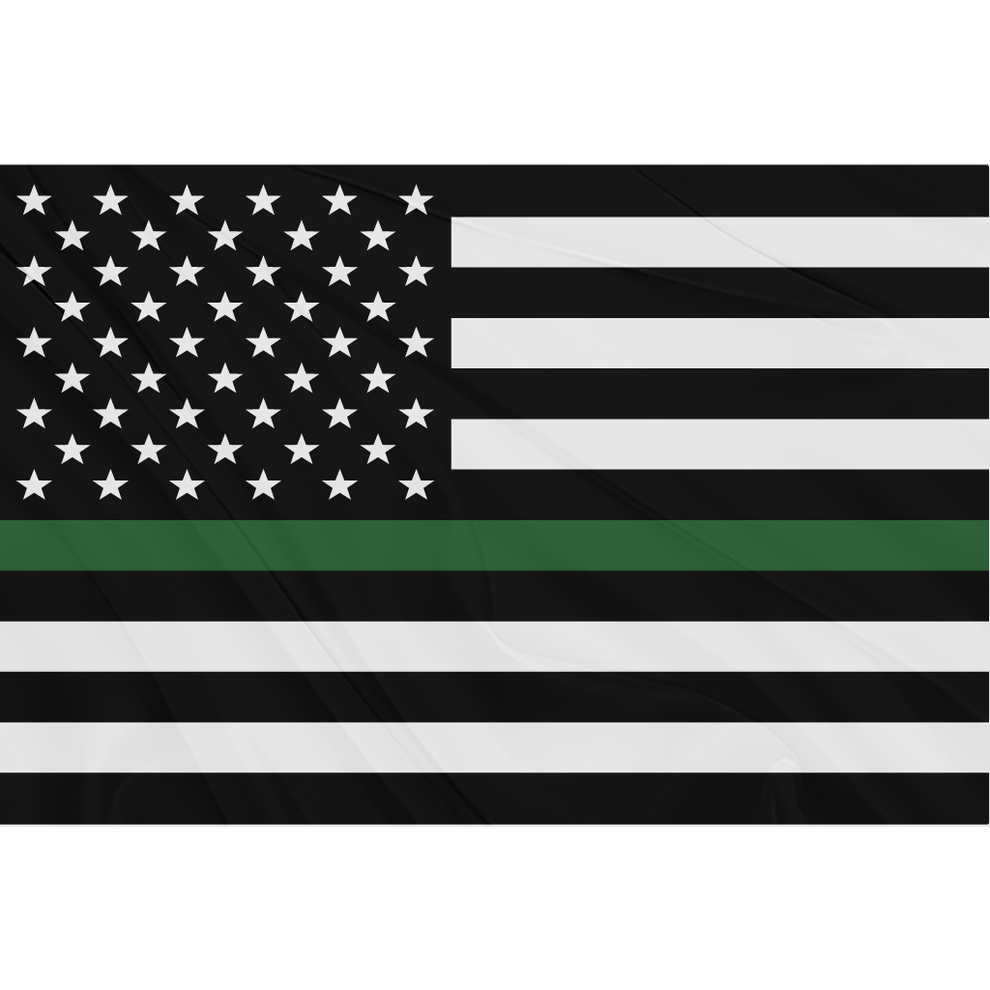 Green Line USA Flag – Fest Flags