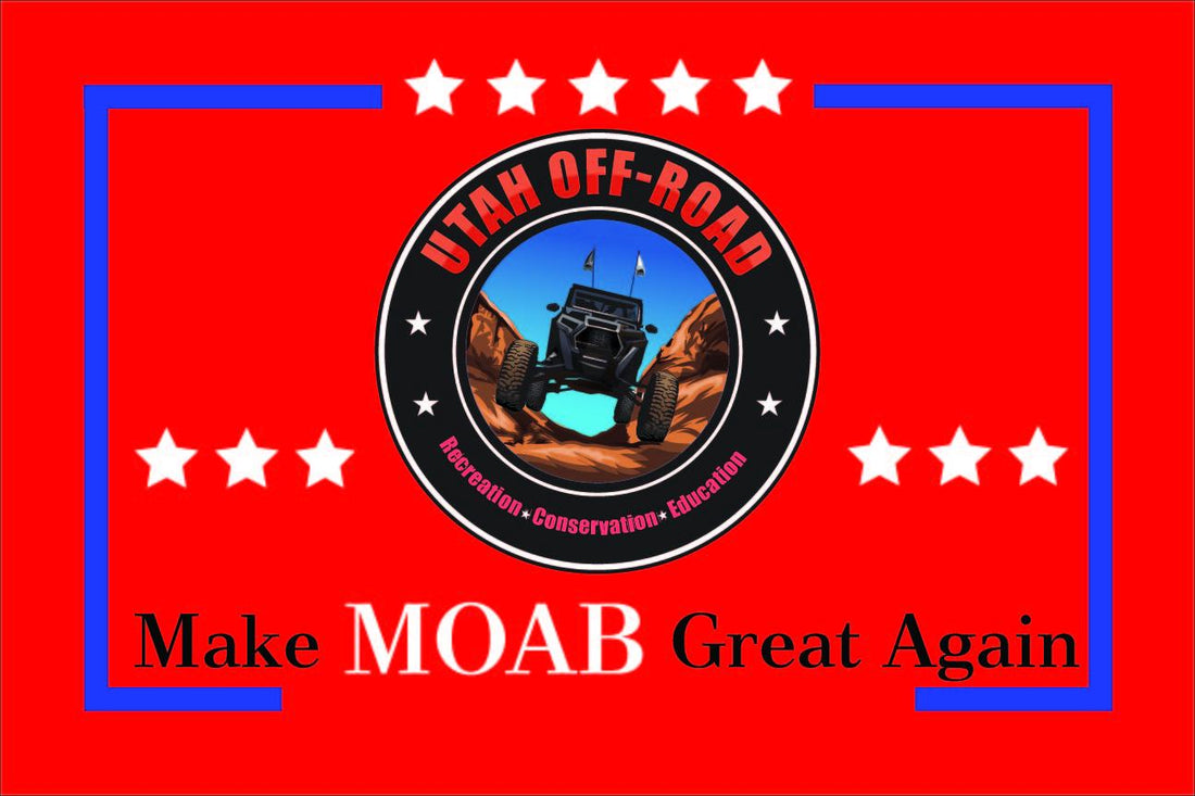 Utah Off Road Flag - Make Moab Great Again - Red – Fest Flags